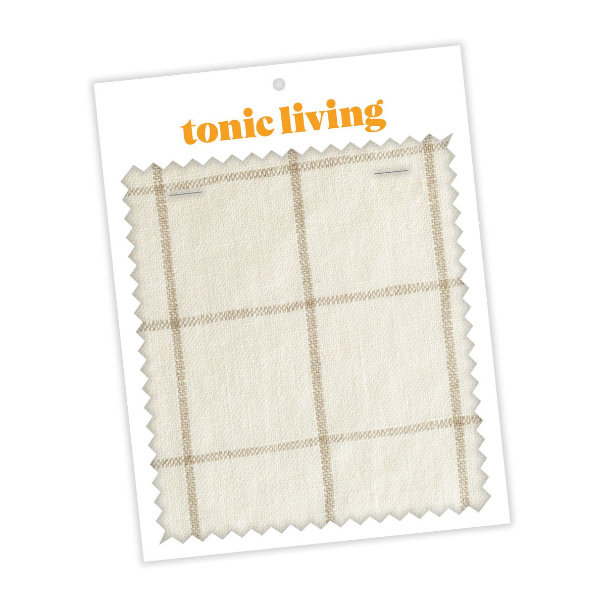 Butler Check, Natural Cream - Buy a Swatch – Tonic Living