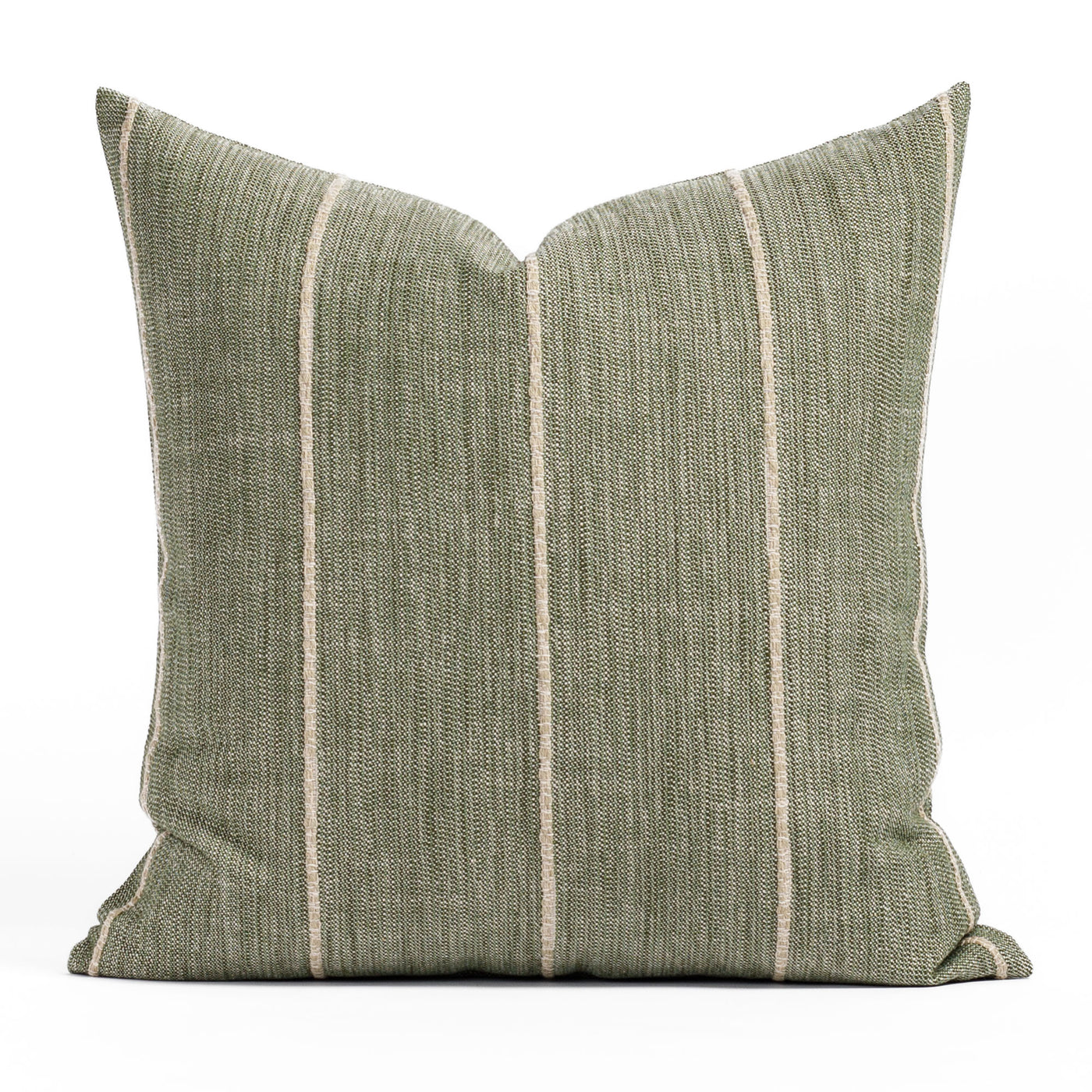 Brooklyn Stripe 22x22 Pillow, Forest Green – Tonic Living