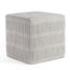 Carson Stripe 16x16 Cube Ottoman, Stone Blue – Tonic Living