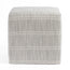Carson Stripe 16x16 Cube Ottoman, Stone Blue – Tonic Living