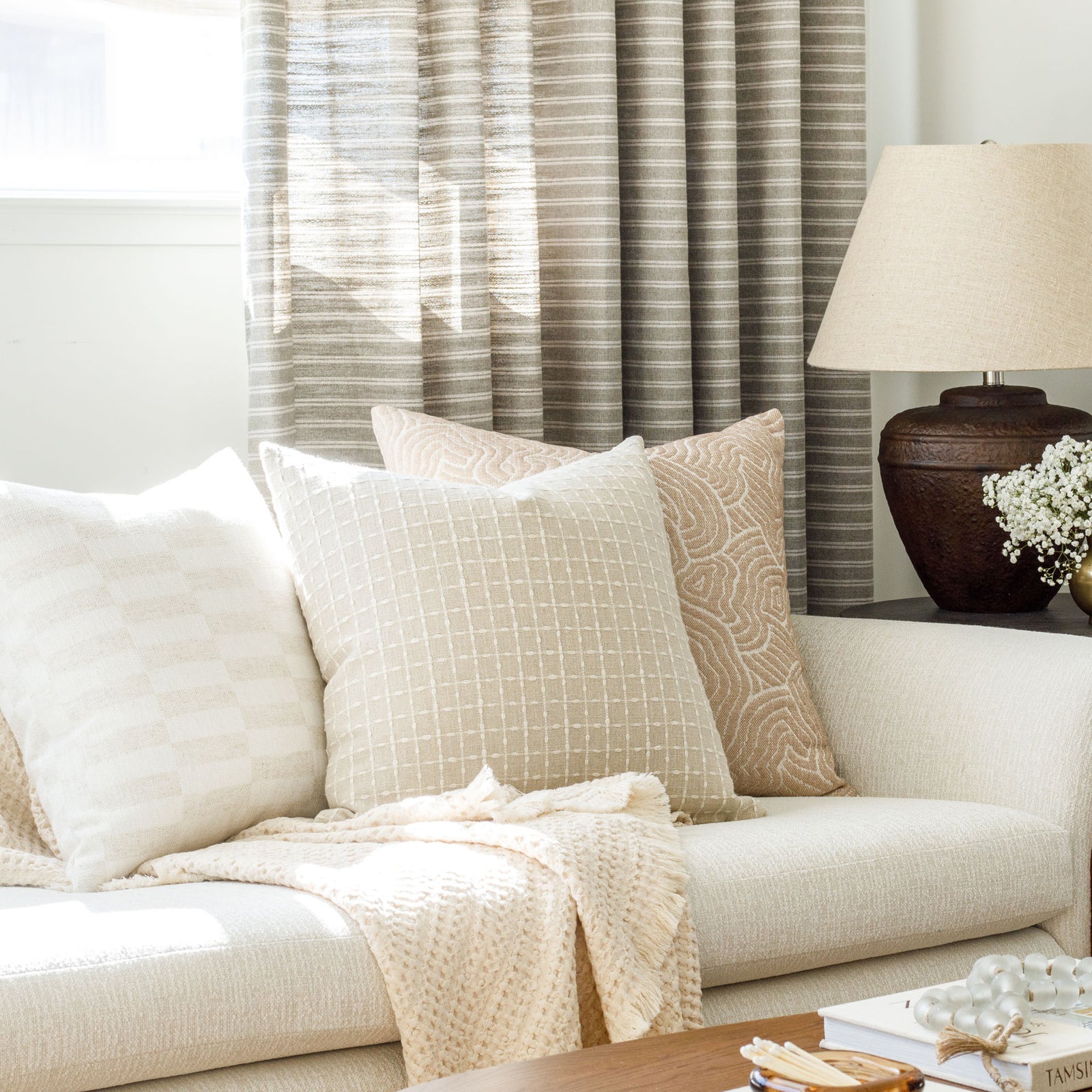 Chase 20x20 Pillow, Natural – Tonic Living