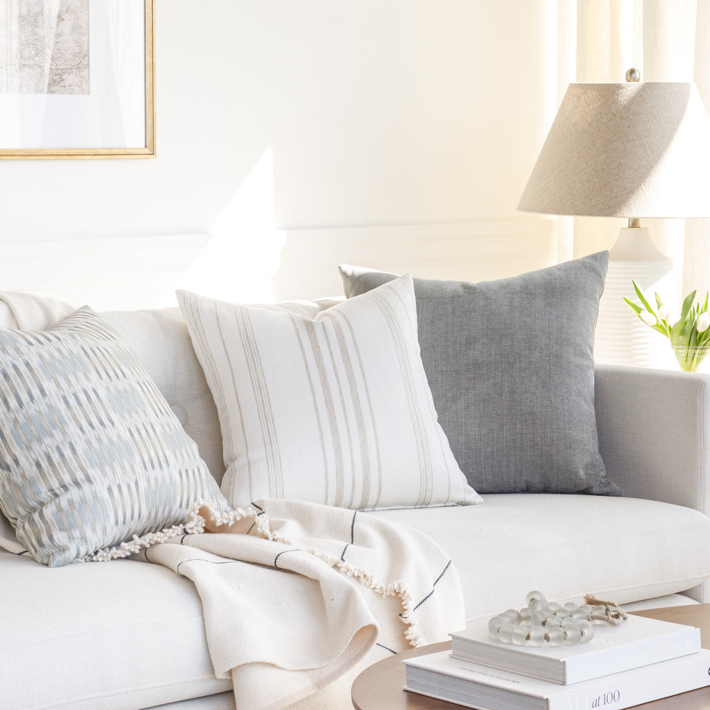 Astrid 20x20 Pillow, Natural – Tonic Living