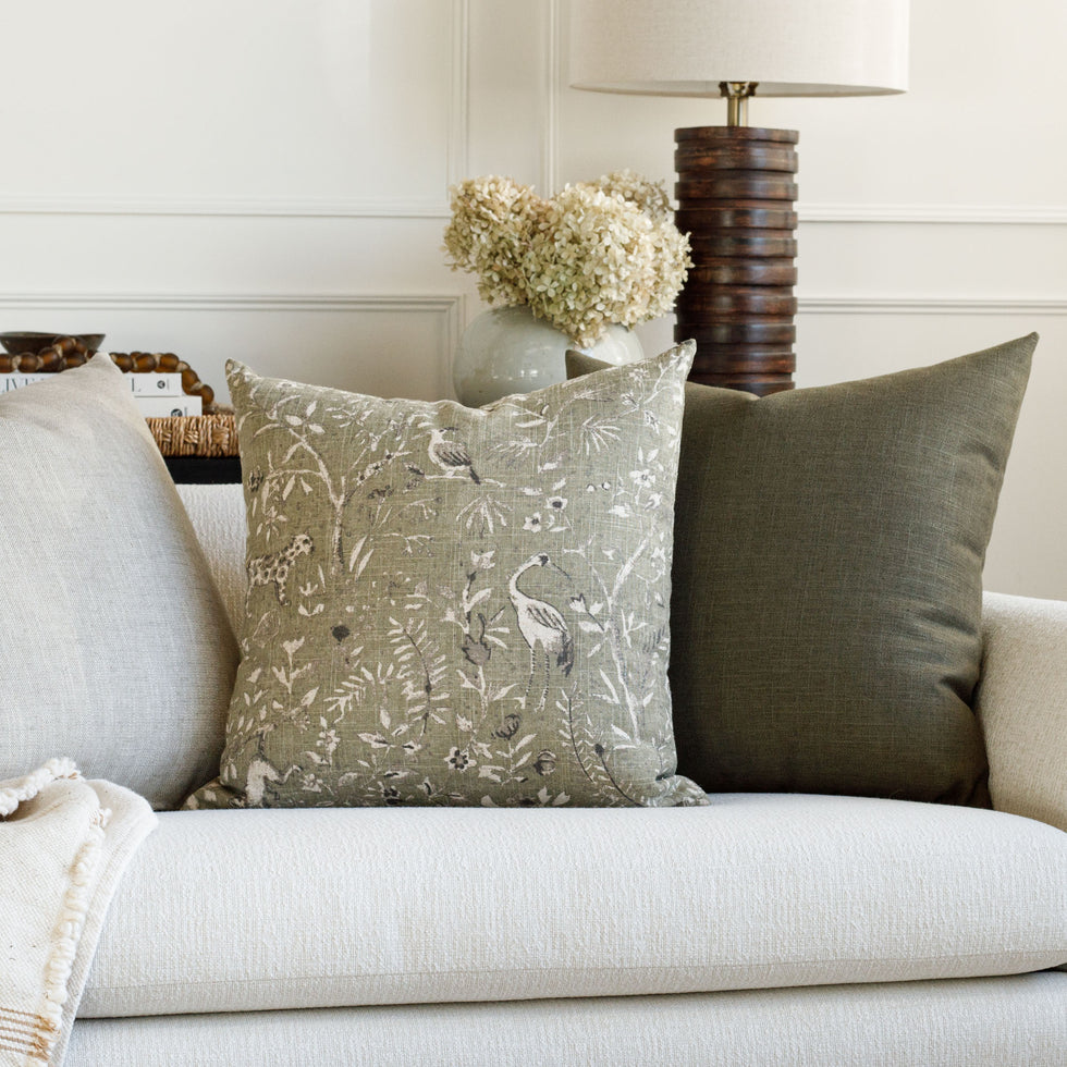 Cyprus 20x20 Pillow, Moss – Tonic Living