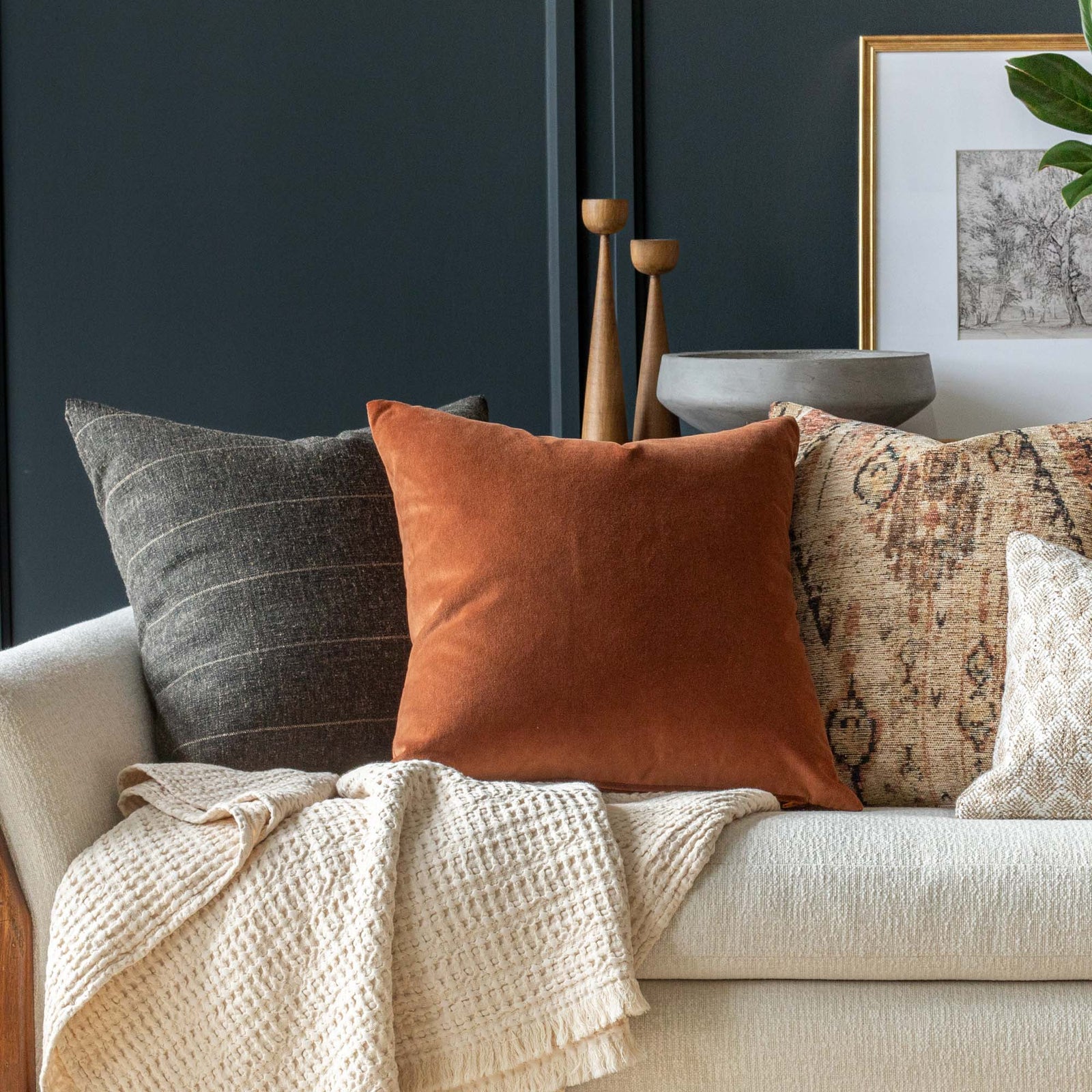 Taryn 22x22 Pillow, Natural – Tonic Living