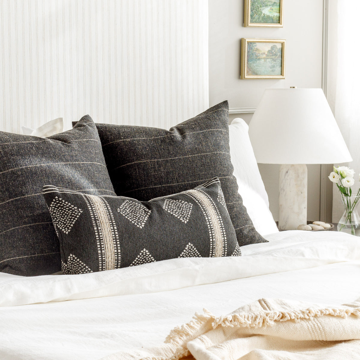 Taryn 22x22 Pillow, Natural – Tonic Living