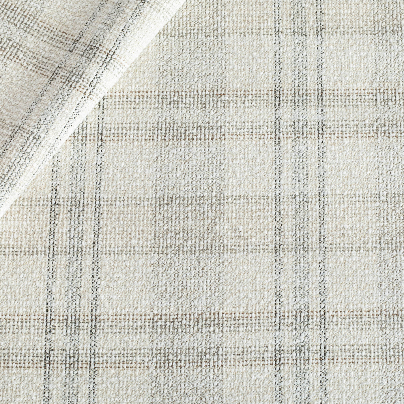 Hugo Plaid Fabric, Salt & Pepper – Tonic Living