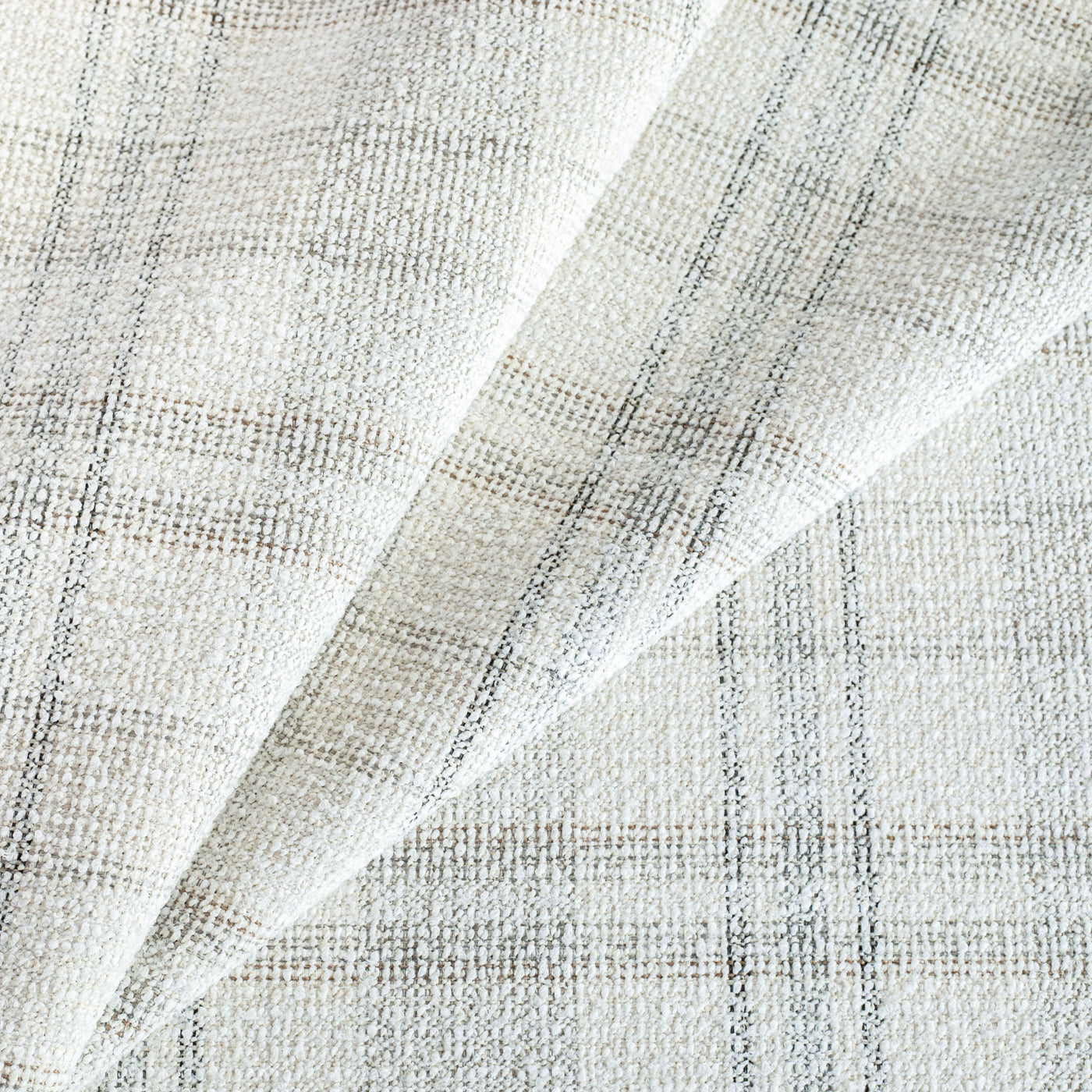 Hugo Plaid Fabric, Salt & Pepper – Tonic Living