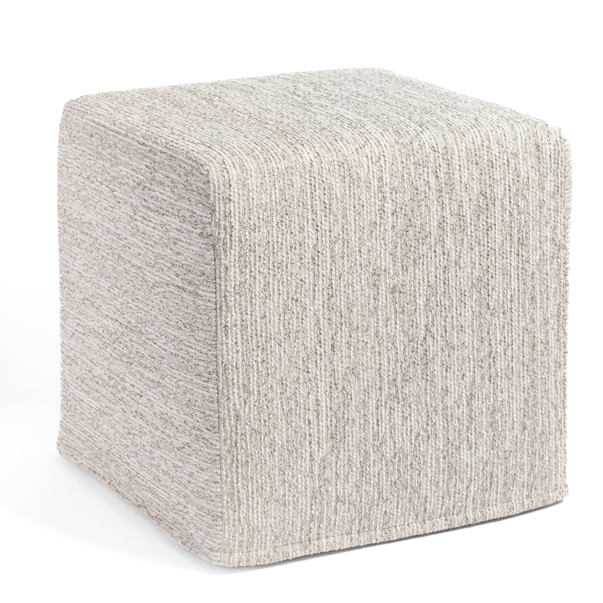 Natura 16x16 Cube Ottoman, Linen – Tonic Living