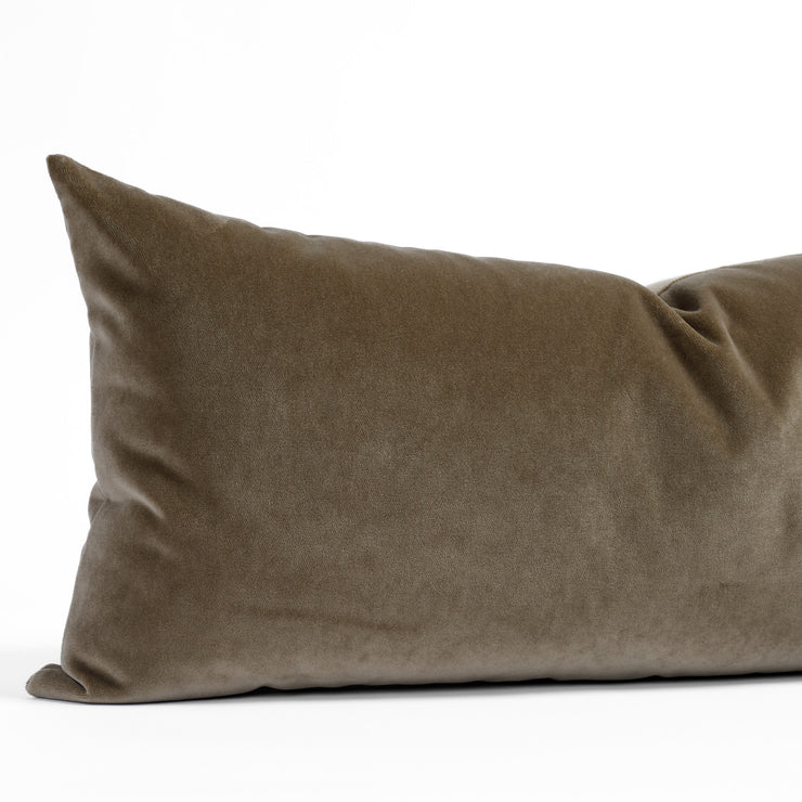 Valentina Velvet 15x32 XL Lumbar Pillow, Toffee – Tonic Living