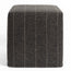 Dunrobin Stripe 16x16 Cube Ottoman, Sable – Tonic Living