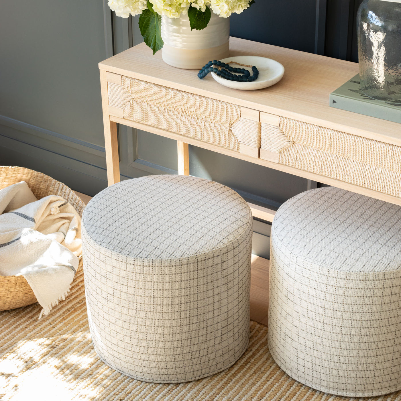 Round Ottomans – Tonic Living